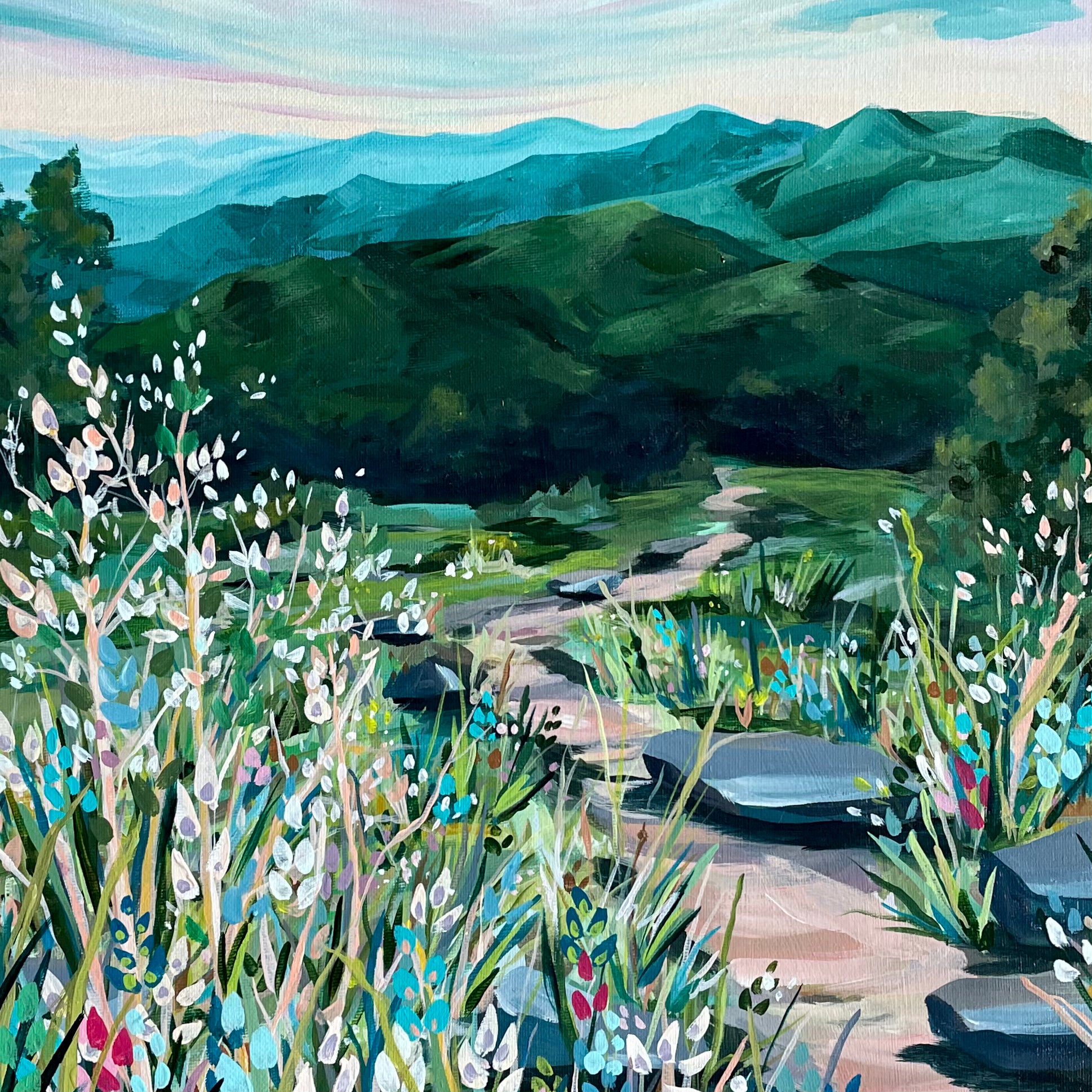 Local Landscapes Series on Canvas – Sunni Mockingbird